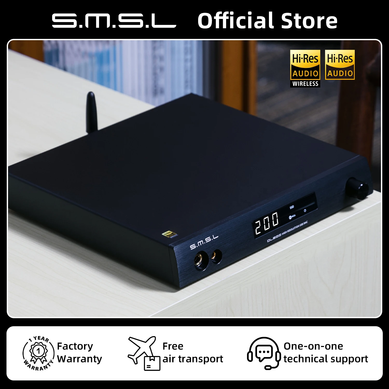 꿀템 2024 요즘 sns에서 난리난 SMSL DL200 앰프 오디오dac 블루투스 hifi 디코딩 및 헤드폰 앰프 디지털 변환기 아날로그 to 디지털 MQA-CD ...