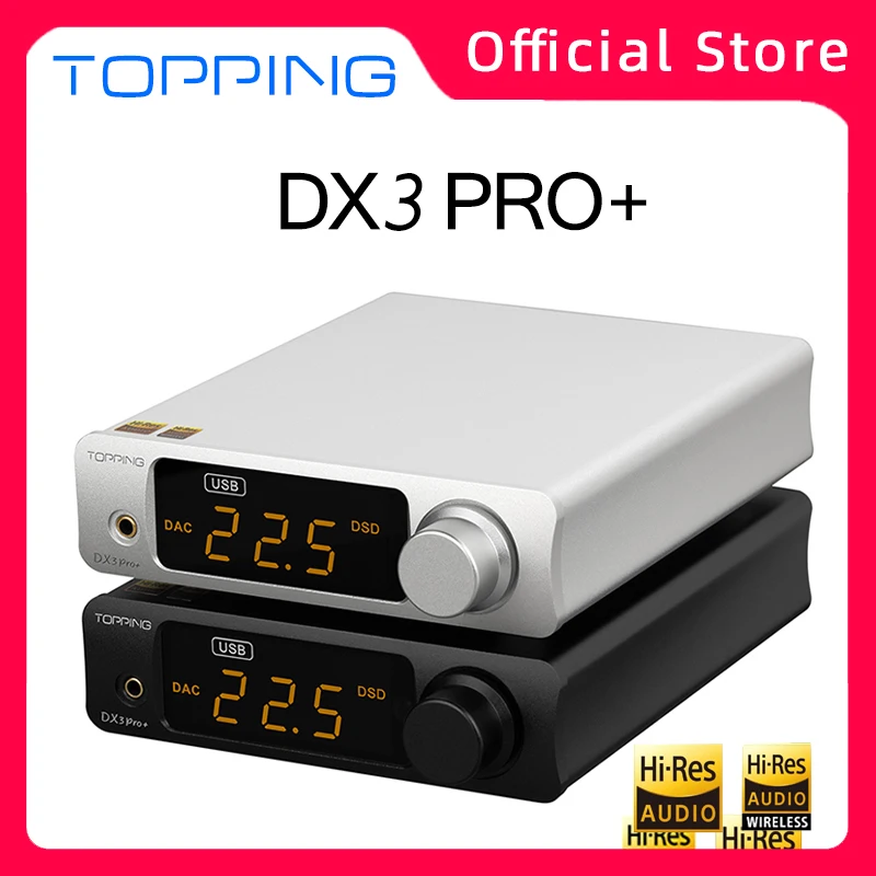 (2025 업데이트) TOPPING DX3 PRO+ DAC 헤드폰 앰프 ES9038Q2M 디코더 Bluetooth 5.0 LDAC 오디오 DX3 PRO(원격 제어 포함 ...